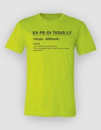 T.I. Expeditiously Neon Green Tee / Black Print