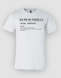 T.I. Expeditiously White Tee Black Print