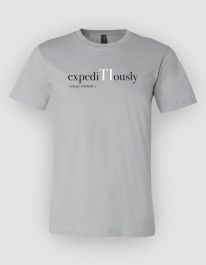 T.I. Expeditiously Grey Tee / White-Black Print